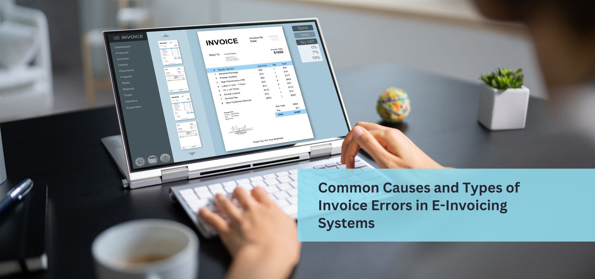Common Causes and Types of Invoice Errors in E-Invoicing Systems - Phitomas